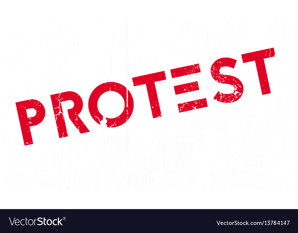 Protest rubber stamp Royalty Free Vector Image