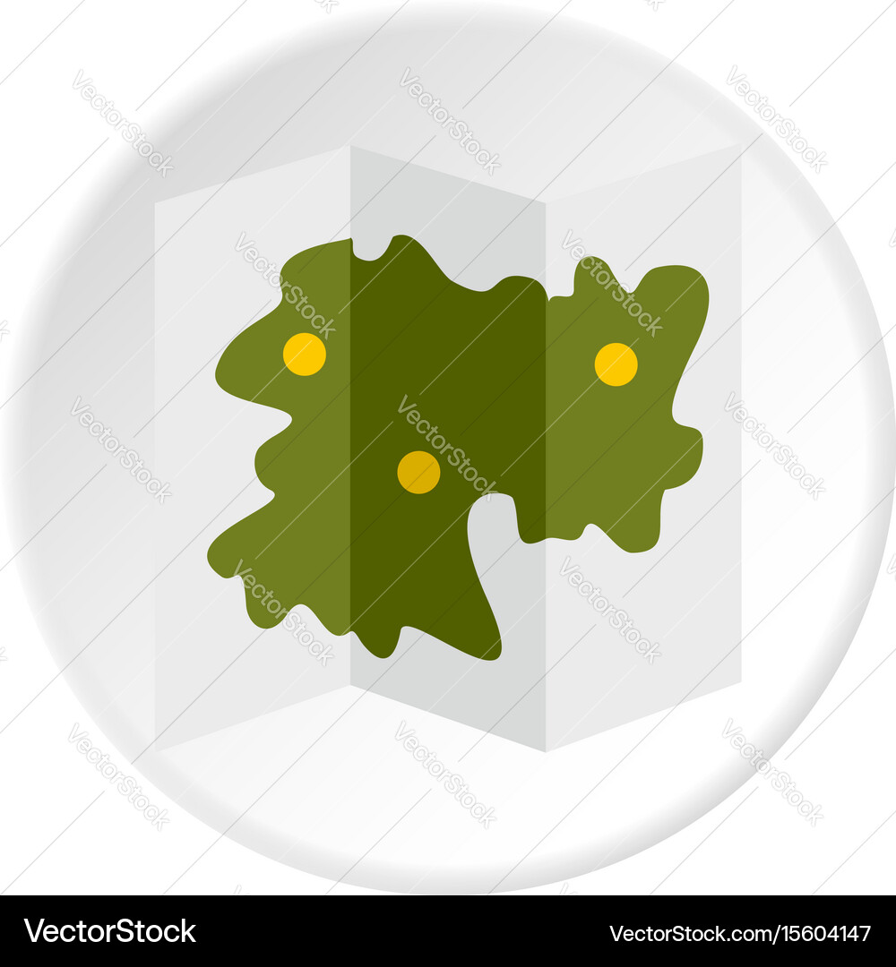 Road map icon circle Royalty Free Vector Image