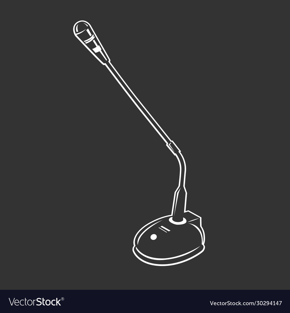 Table microphone Royalty Free Vector Image - VectorStock