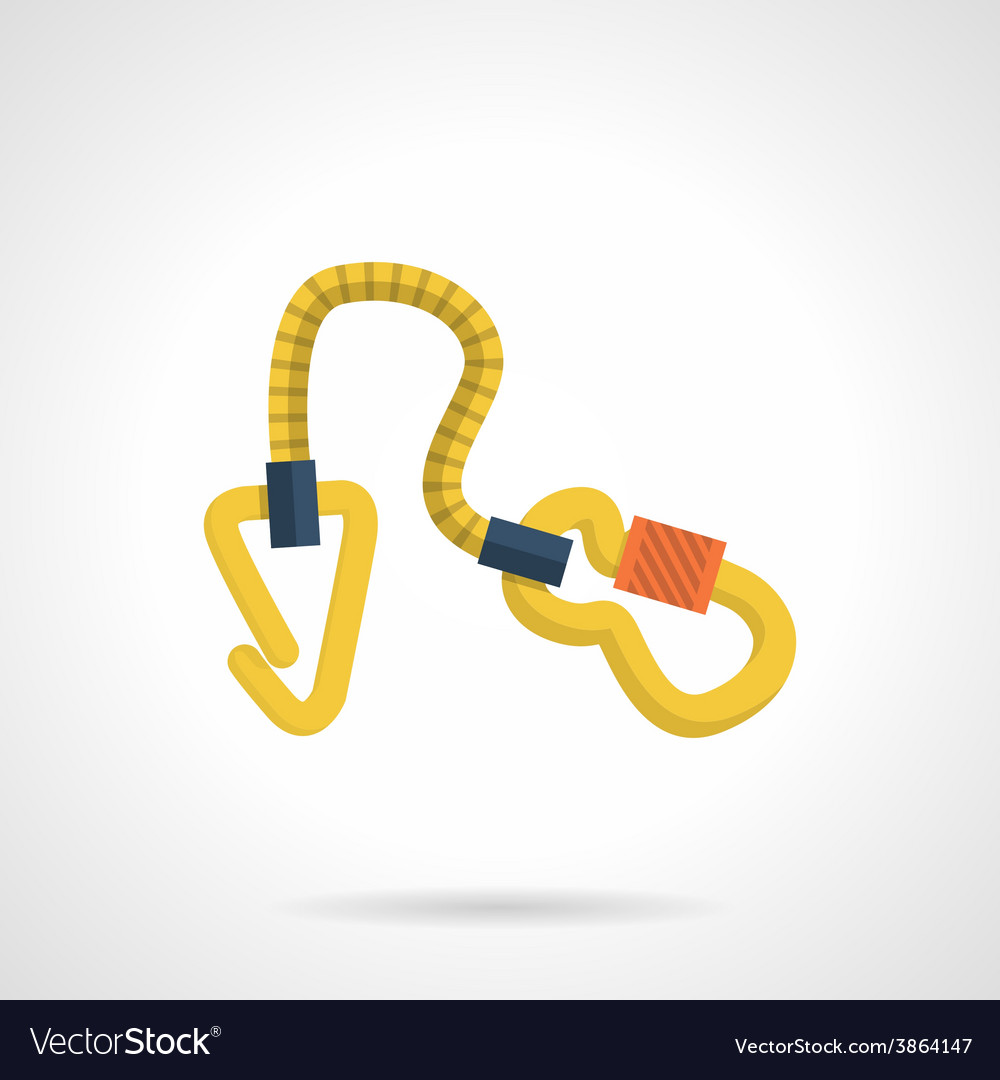 Yellow quickdraw flat icon Royalty Free Vector Image