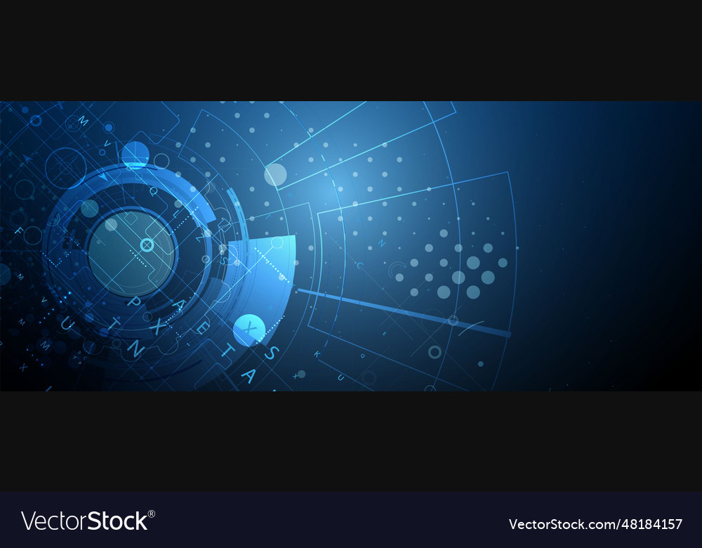Abstract structure circuit computer technology Vector Image