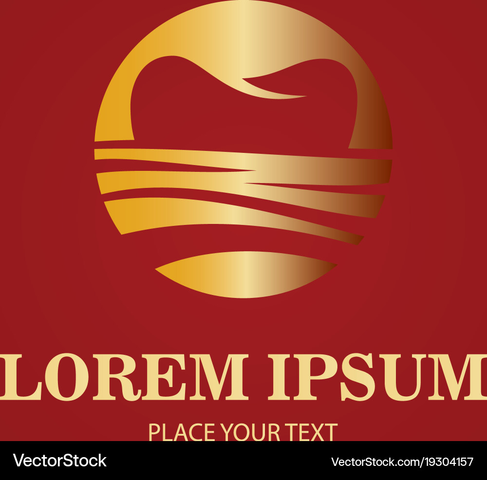 Dental tooth gold logo Royalty Free Vector Image