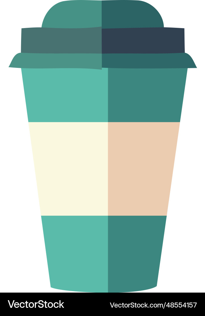 Disposable plastic drink container icon Royalty Free Vector