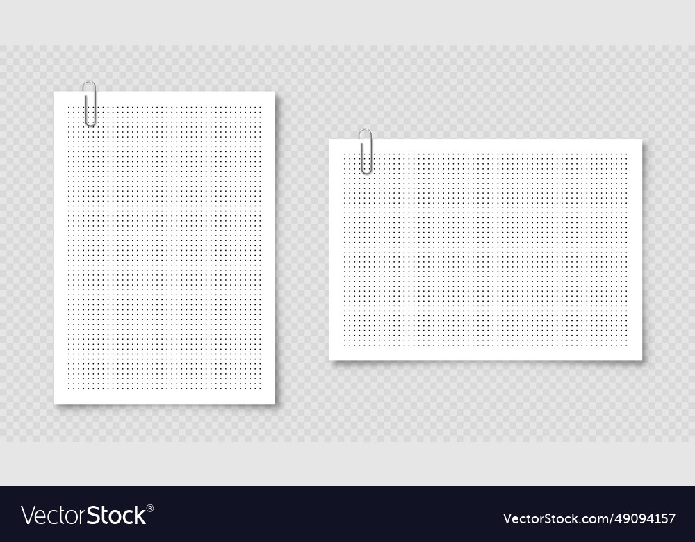 Dotted graph paper with grid polka dot pattern Vector Image