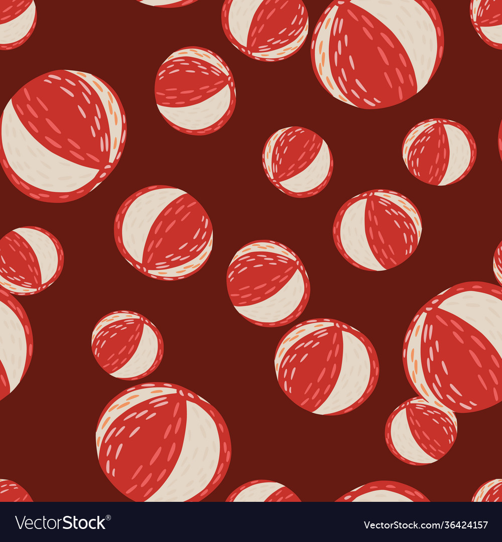 Random seamless pattern with doodle hand drawn Vector Image