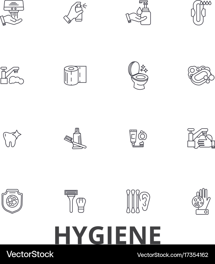 Hygiene cleaning washing hand personal Royalty Free Vector