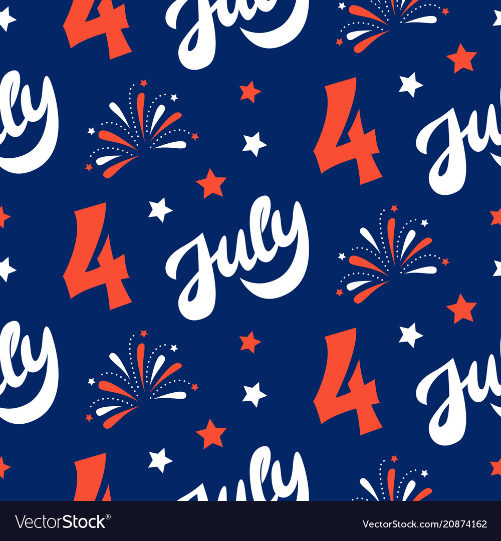 Independence day of america festive pattern Vector Image Independence day of america festive pattern Vector Image