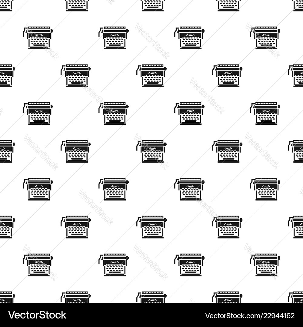 Office typewriter pattern seamless Royalty Free Vector Image