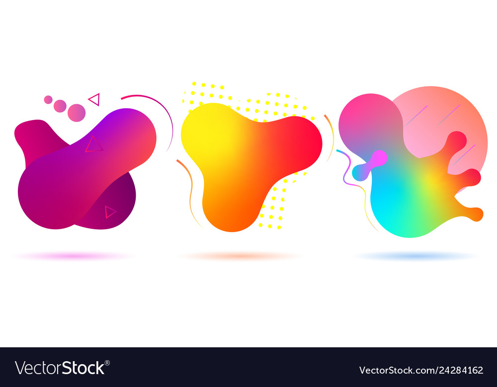 Set of colorful gradient Royalty Free Vector Image