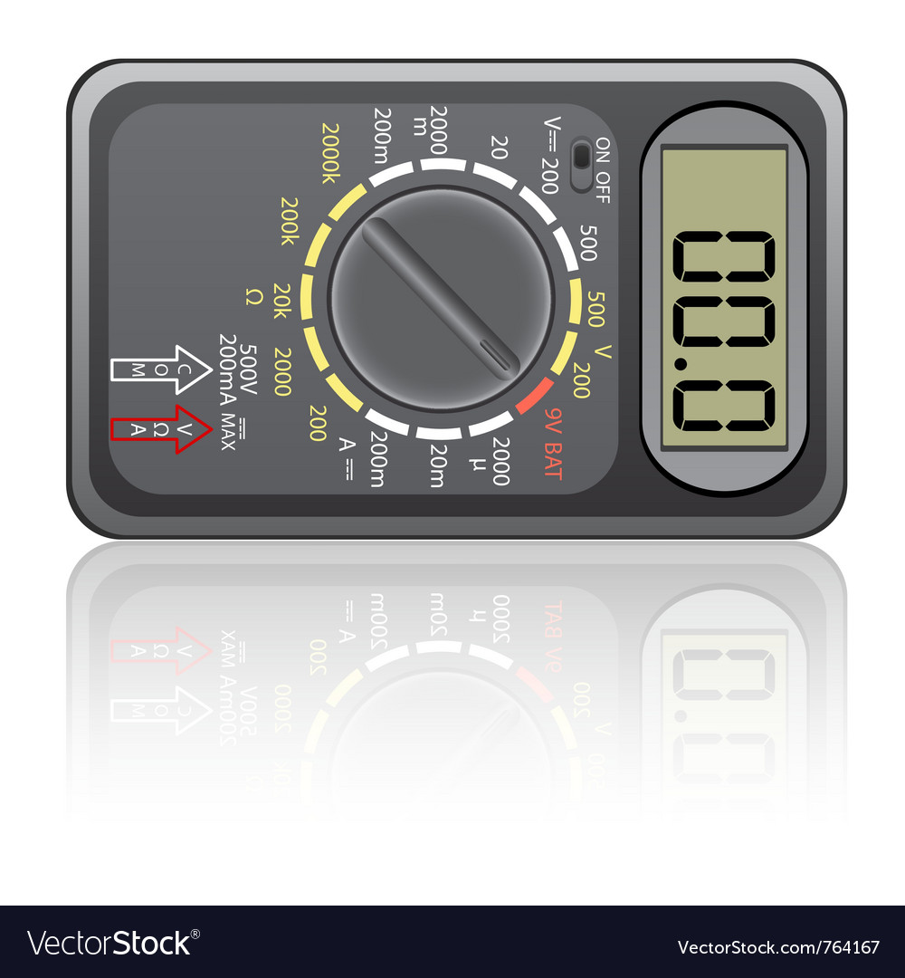 Digital multimeter Royalty Free Vector Image - VectorStock