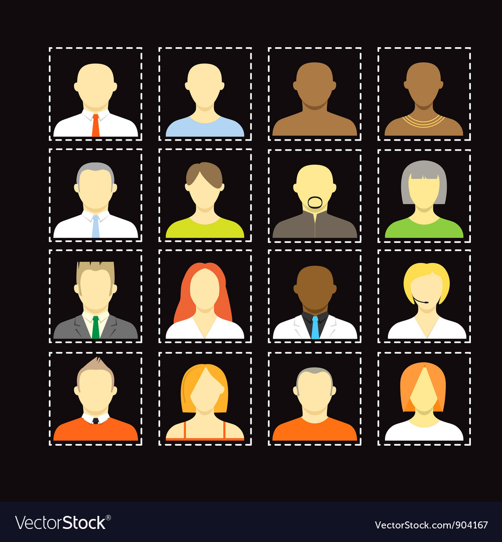 Faces Royalty Free Vector Image - VectorStock