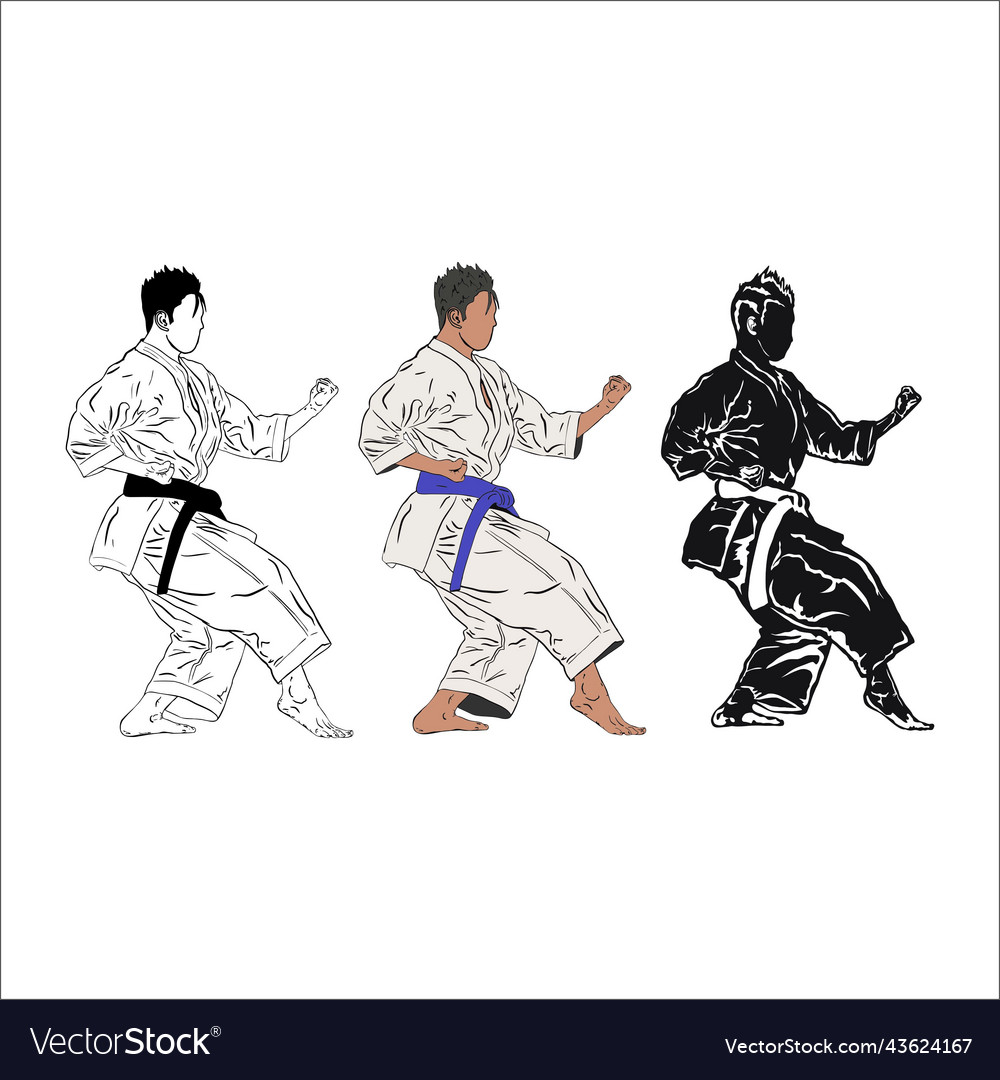 Karate design creative Royalty Free Vector Image