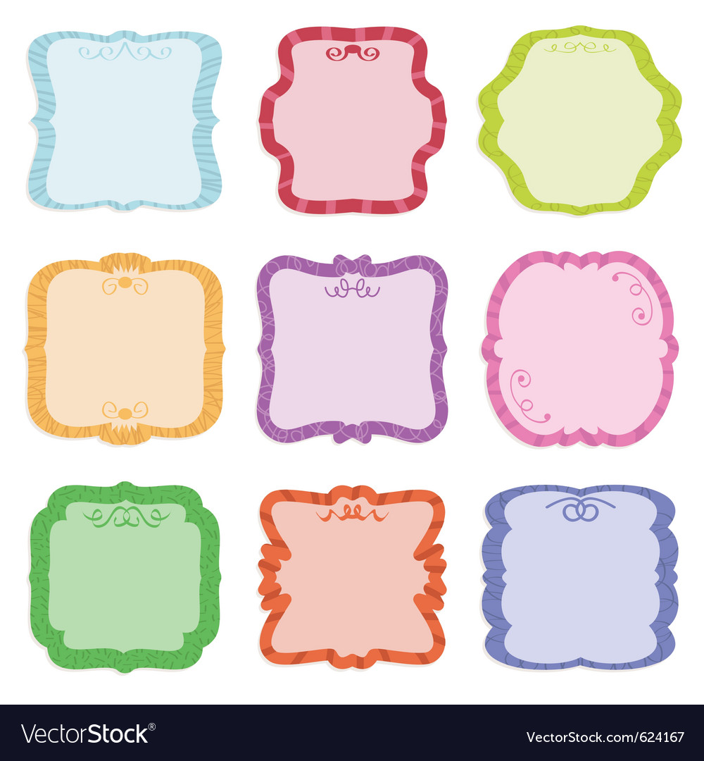 Label decorations Royalty Free Vector Image - VectorStock