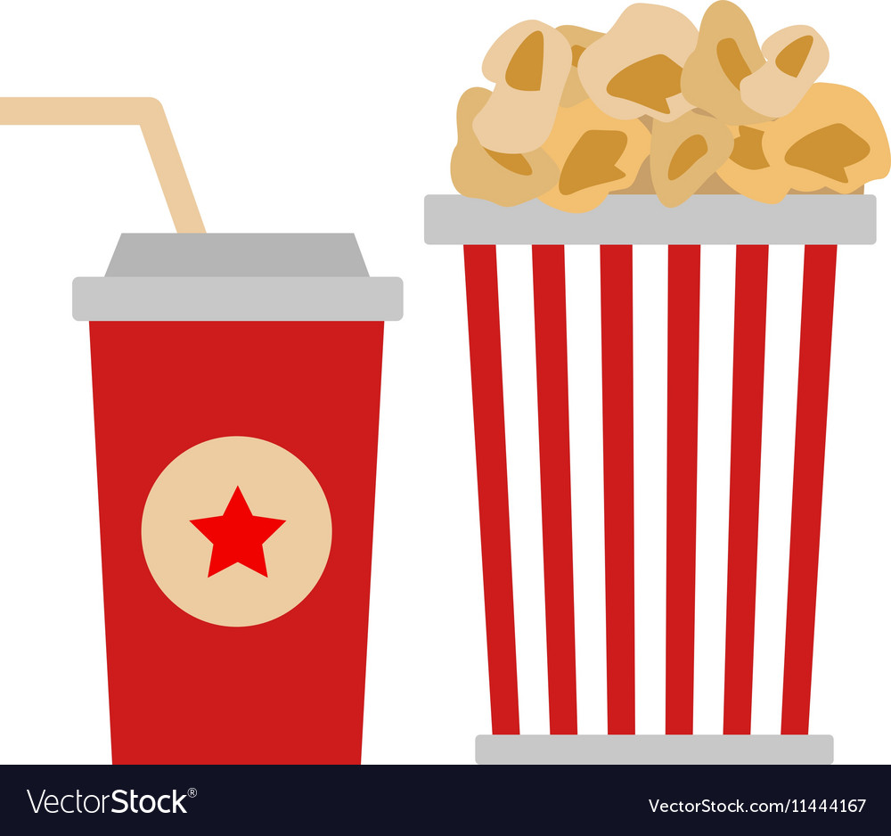 Popcorn box Royalty Free Vector Image - VectorStock