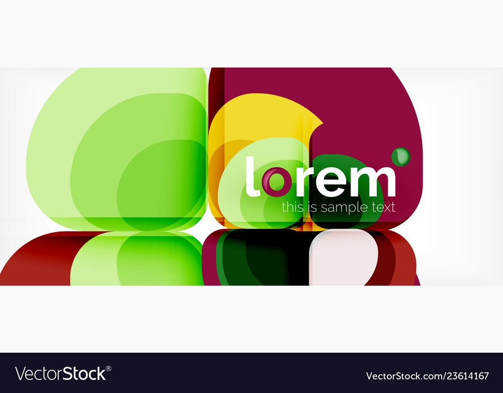 Round triangles geometric shapes composition Vector Image