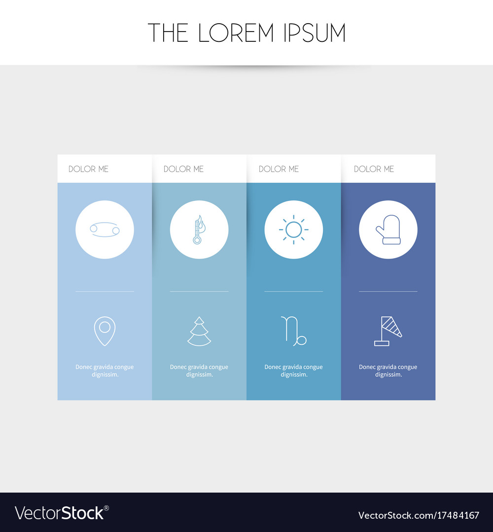 Set of 8 editable weather outline icons includes Vector Image