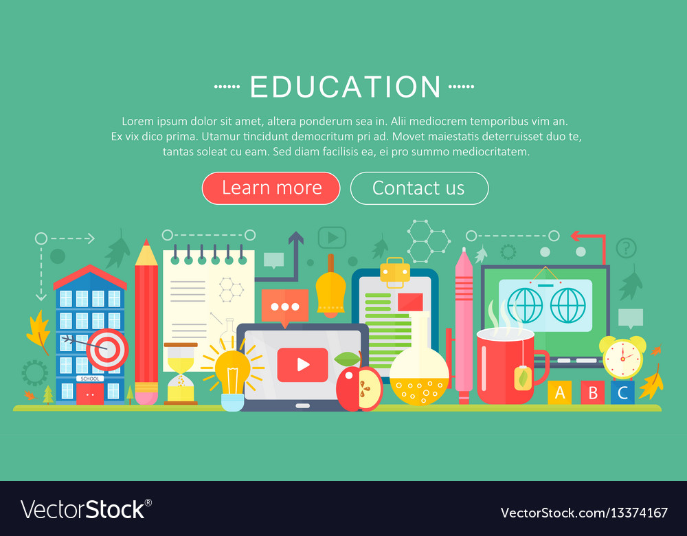 Set of flat design concept icons for web Vector Image