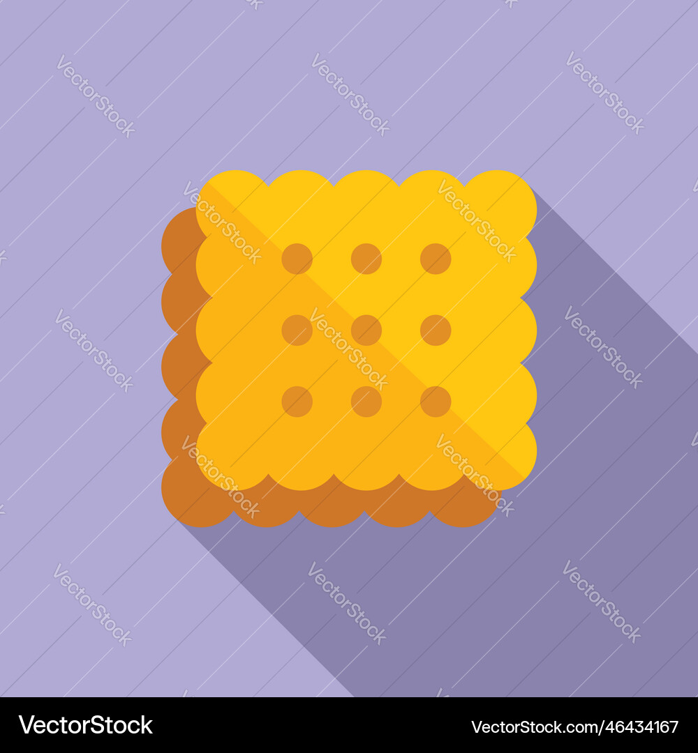 Snack food icon flat school food Royalty Free Vector Image