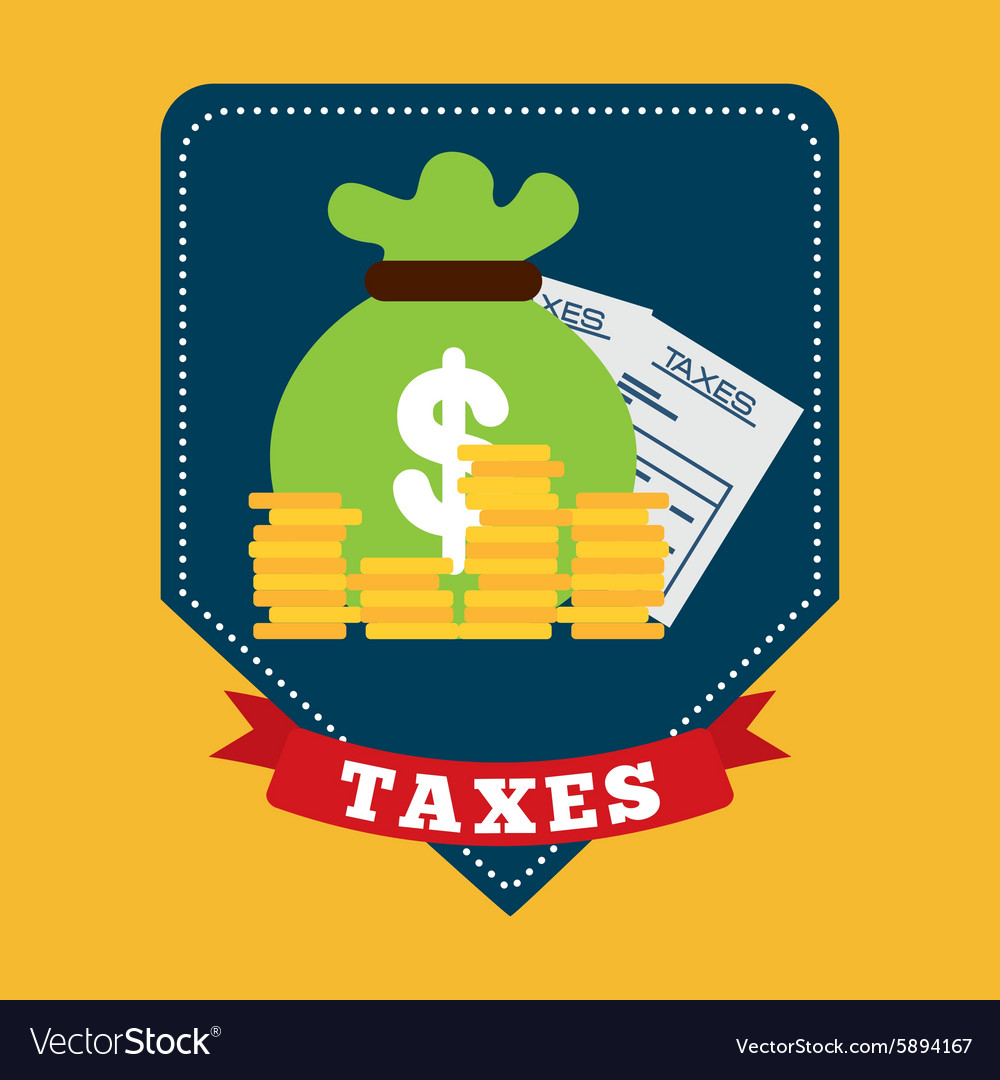 Tax concept Royalty Free Vector Image - VectorStock