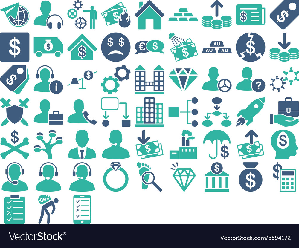 Commerce icon set Royalty Free Vector Image - VectorStock