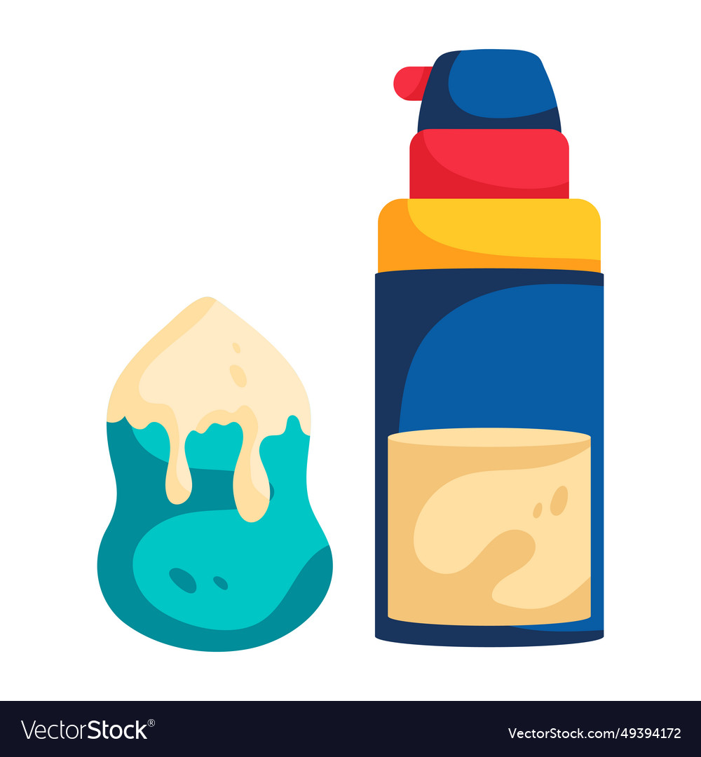 Foundation applicator Royalty Free Vector Image