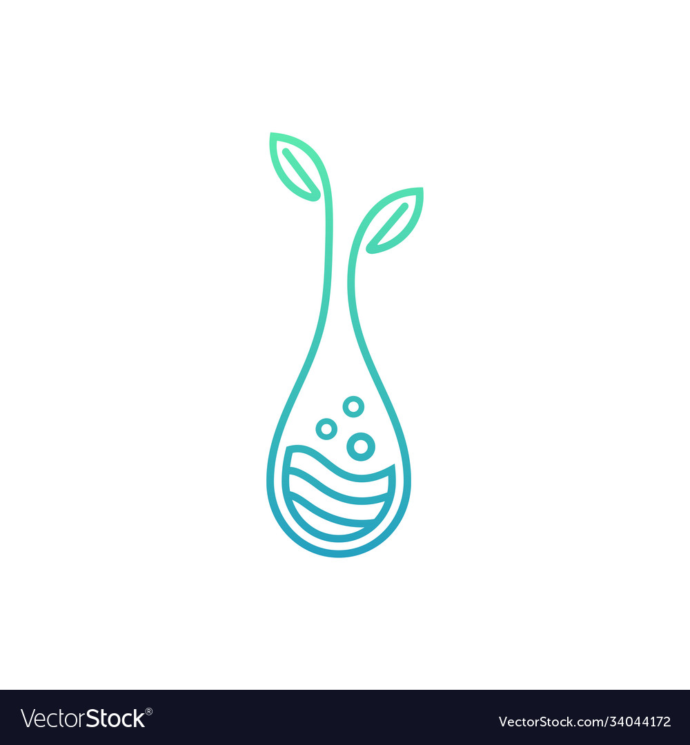 Leaf lab logo Royalty Free Vector Image - VectorStock