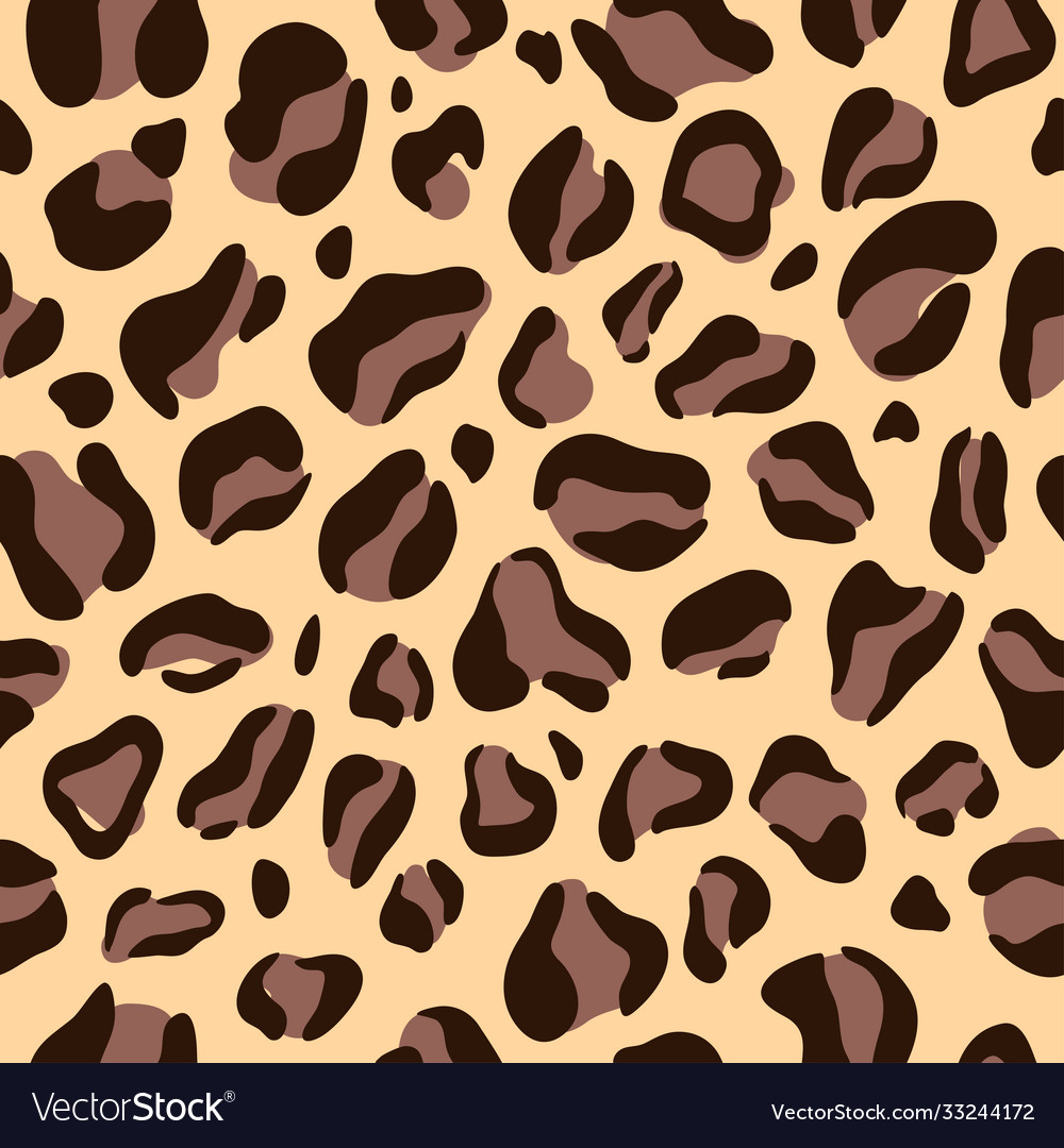 Leopard seamless pattern design Royalty Free Vector Image