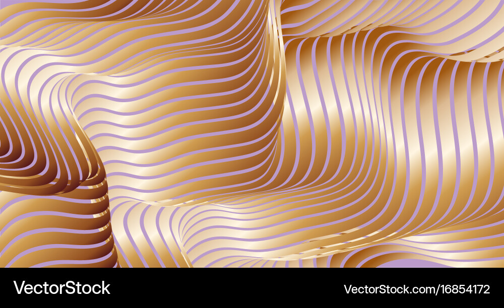 Parallel bands of metal with a gradient fill Vector Image