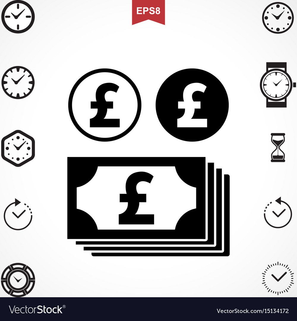 Pound icon Royalty Free Vector Image - VectorStock