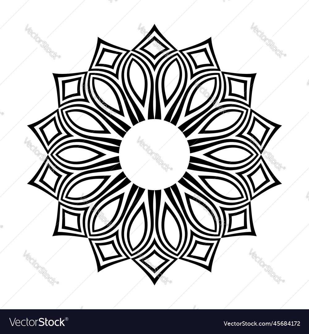 Radial circle pattern Royalty Free Vector Image