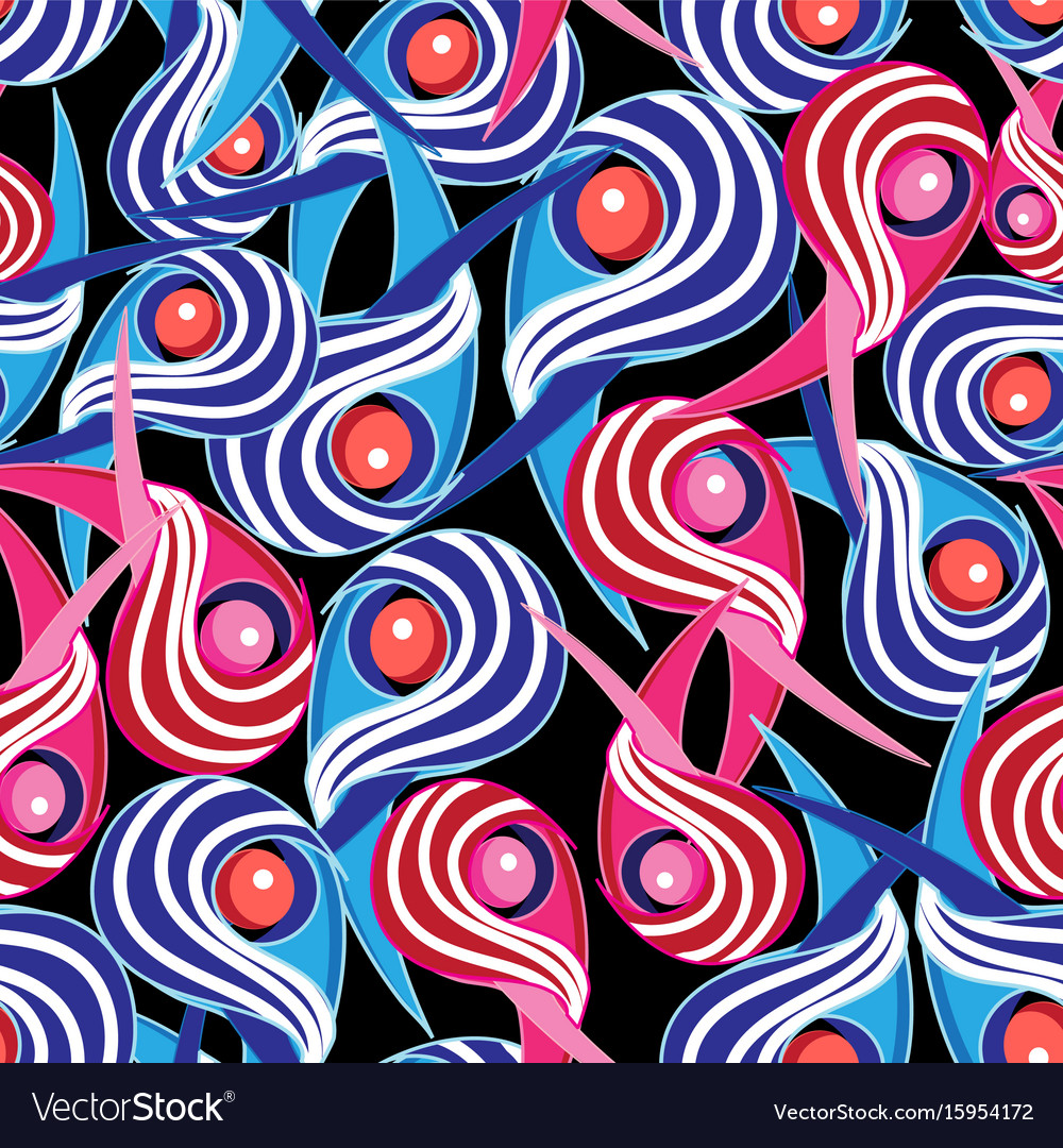 Seamless abstract graphic pattern Royalty Free Vector Image