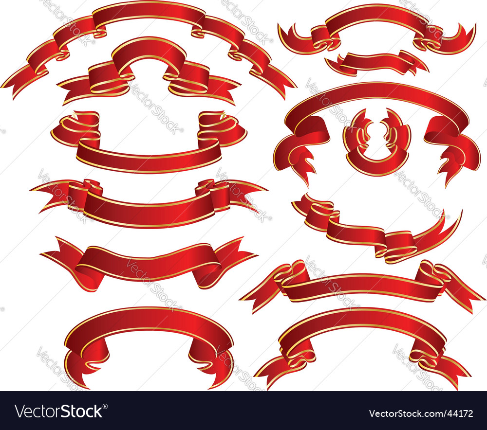 Tapes set Royalty Free Vector Image - VectorStock