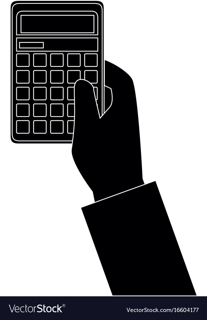 Calculator math device Royalty Free Vector Image