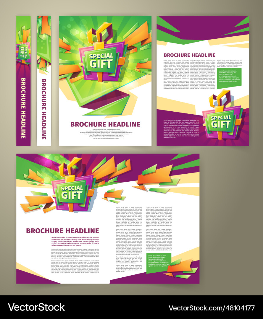 Flyer for sales promotion brochure Royalty Free Vector Image