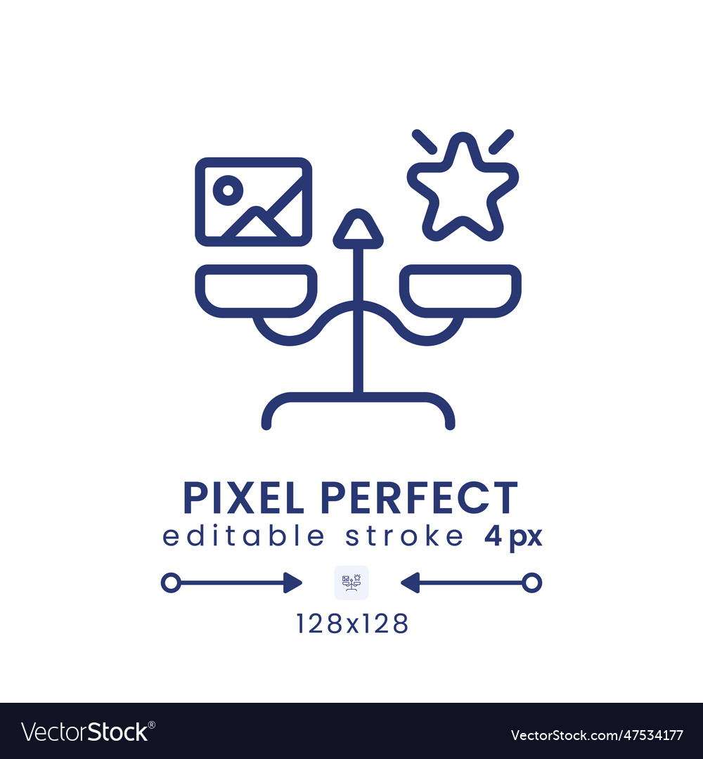 Implicit association testing linear desktop icon Vector Image