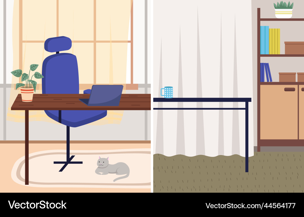 Organization of workplace employee design Vector Image