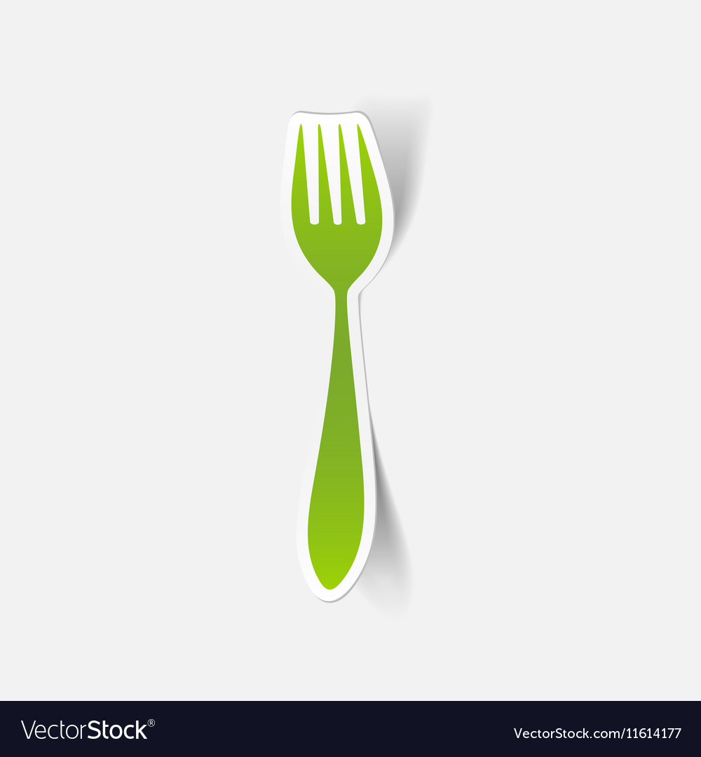 Realistic design element fork Royalty Free Vector Image