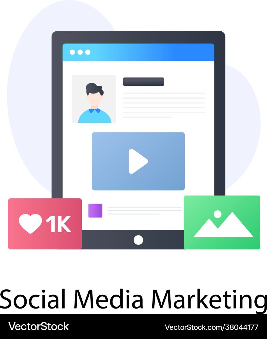 Social media marketing Royalty Free Vector Image