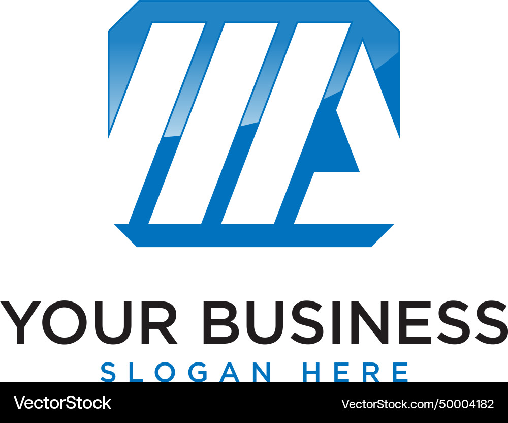 Abstract ma letter branding logo design concept Vector Image