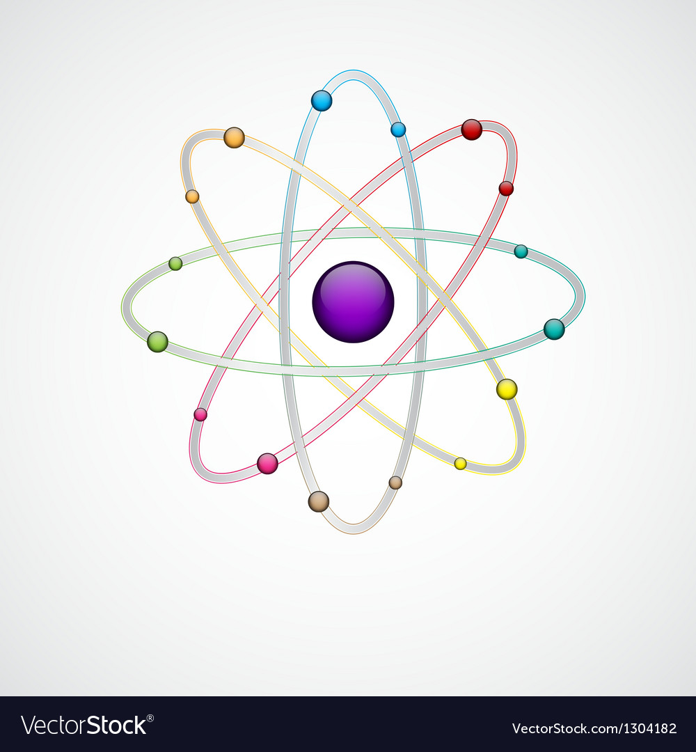 Atom background Royalty Free Vector Image - VectorStock