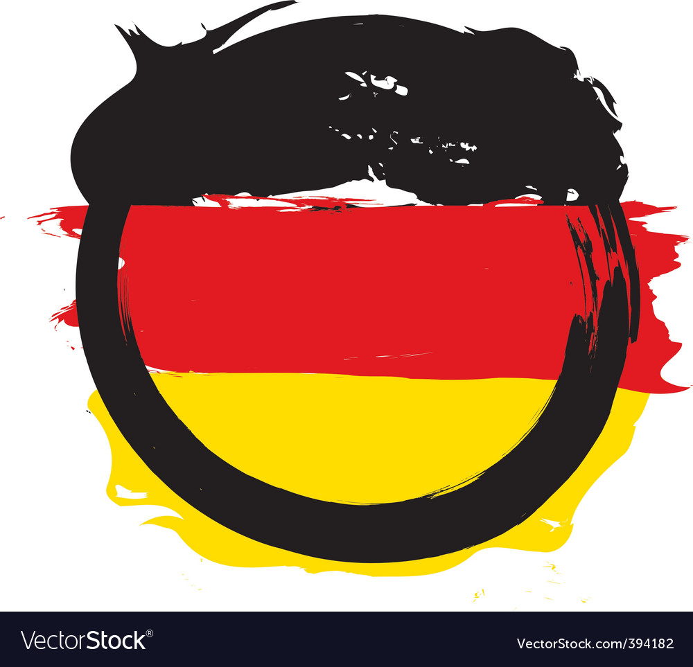 German circle flag Royalty Free Vector Image - VectorStock