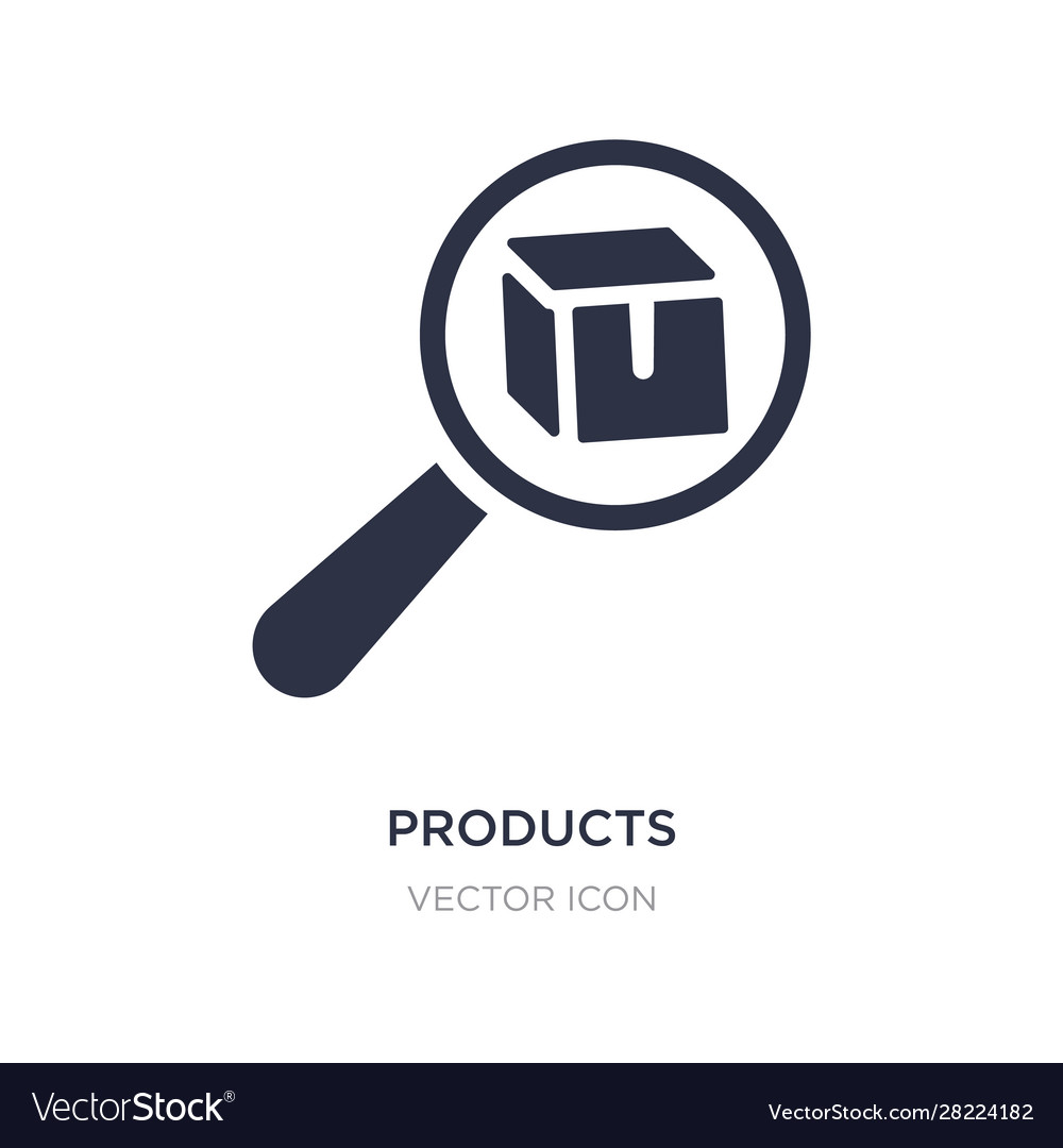 Products icon on white background simple element Vector Image