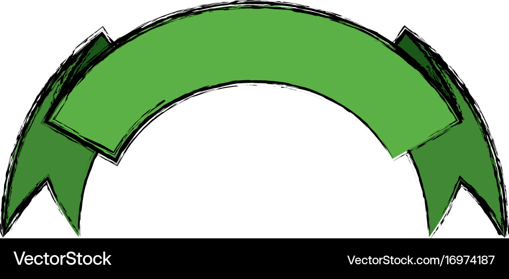 Ribbon banner isolated Royalty Free Vector Image