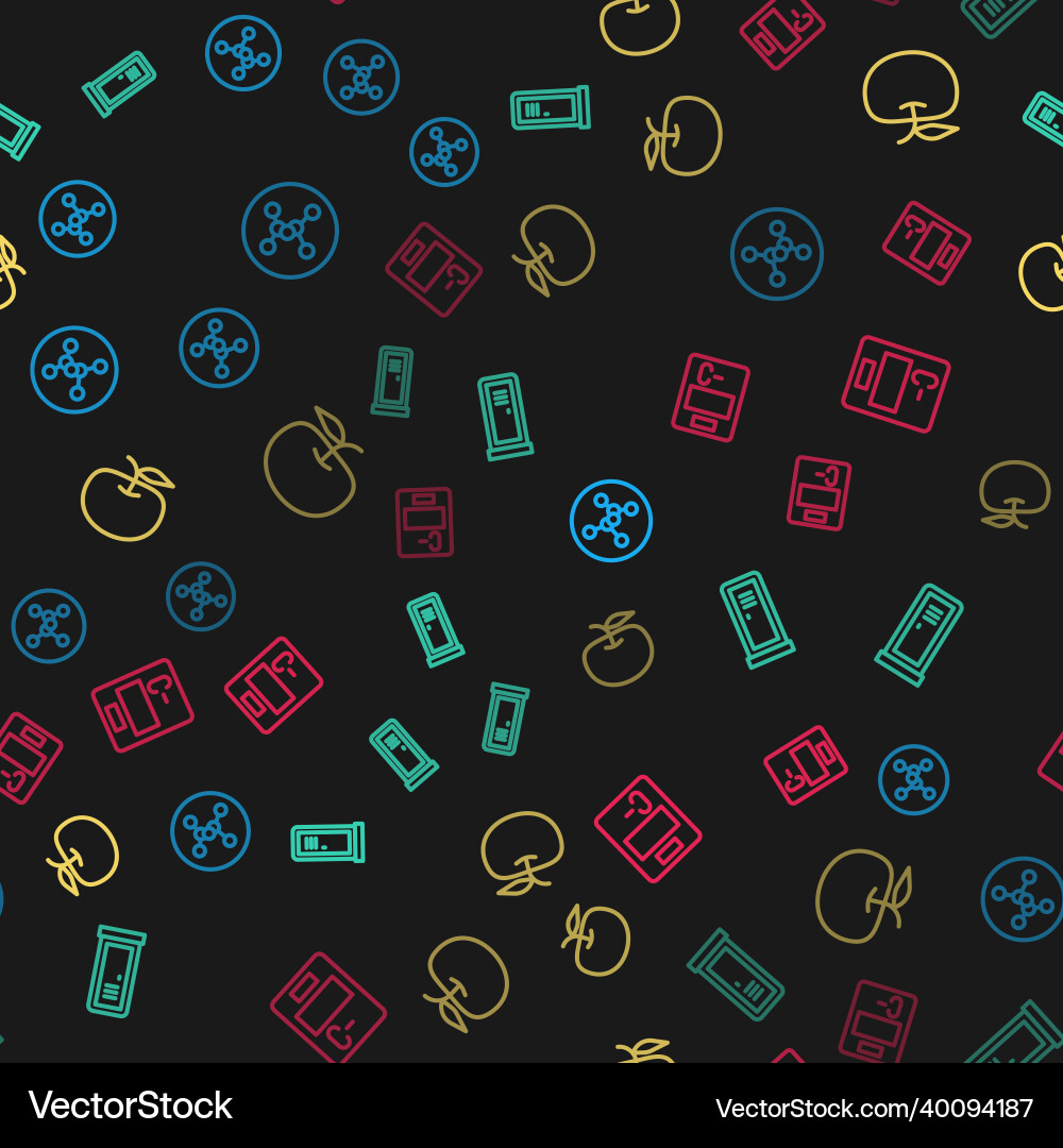 Set line chemical formula locker changing room Vector Image