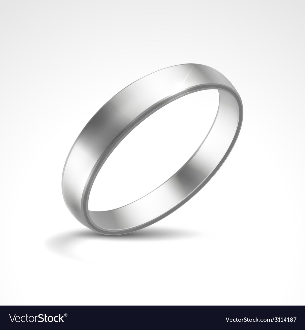 Silver ring Royalty Free Vector Image - VectorStock