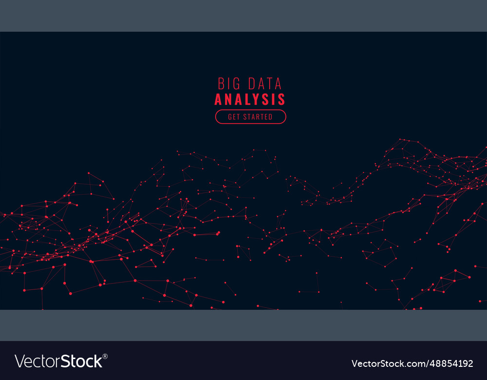 Abstract digital polygonal array banner Royalty Free Vector