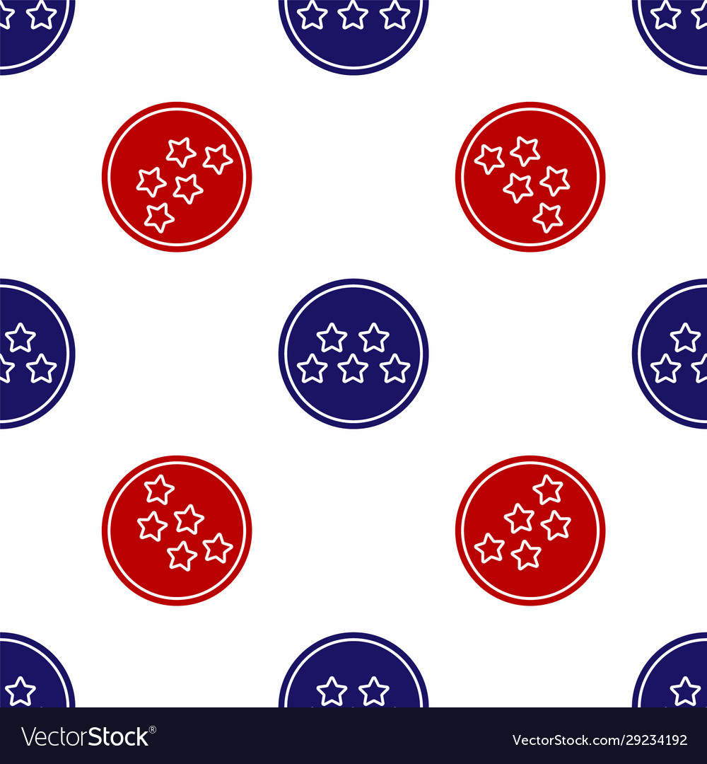 Blue and red five stars customer product rating Vector Image Blue and red five stars customer product rating Vector Image
