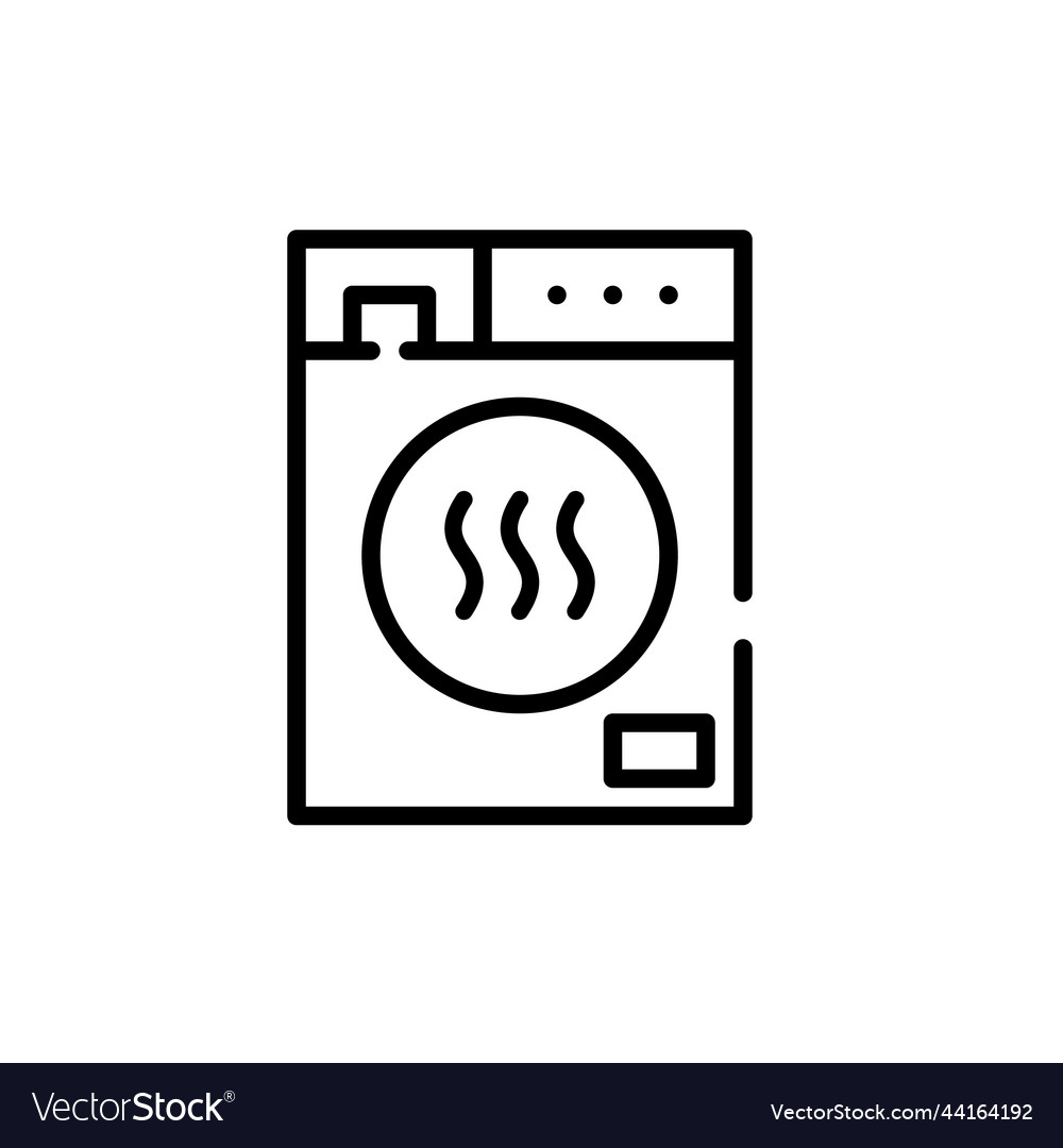 Drying machine icon pixel perfect editable Vector Image