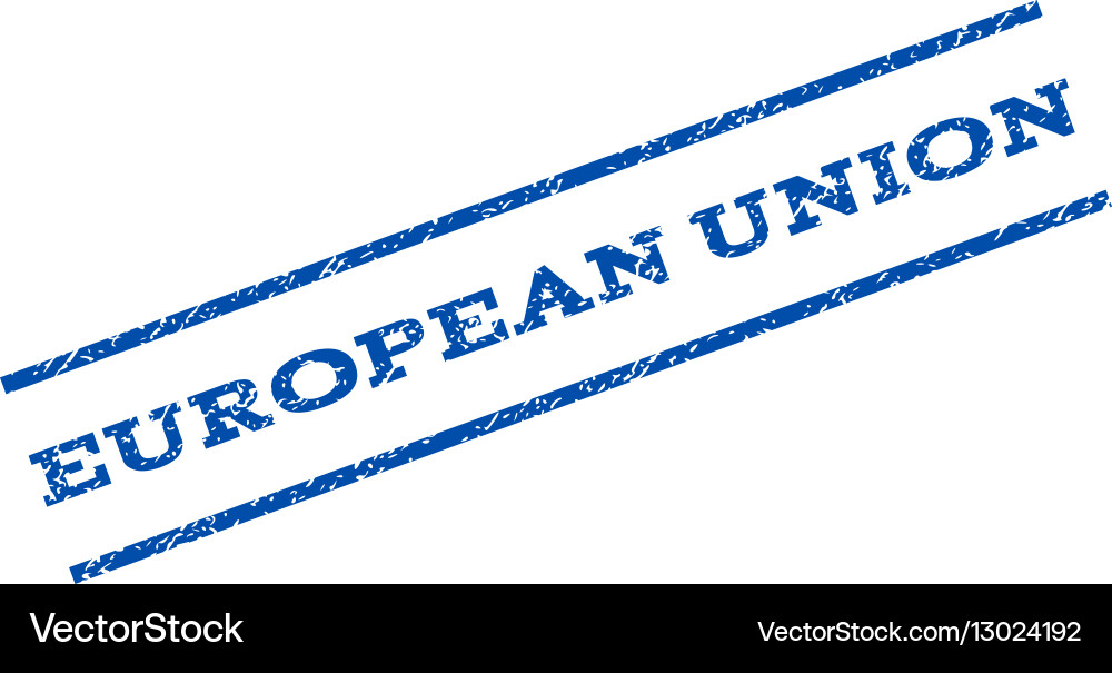 European union watermark stamp Royalty Free Vector Image
