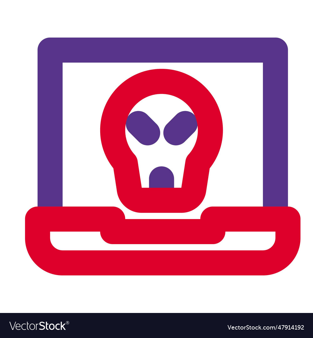 Malicious software exploiting the computer system Vector Image